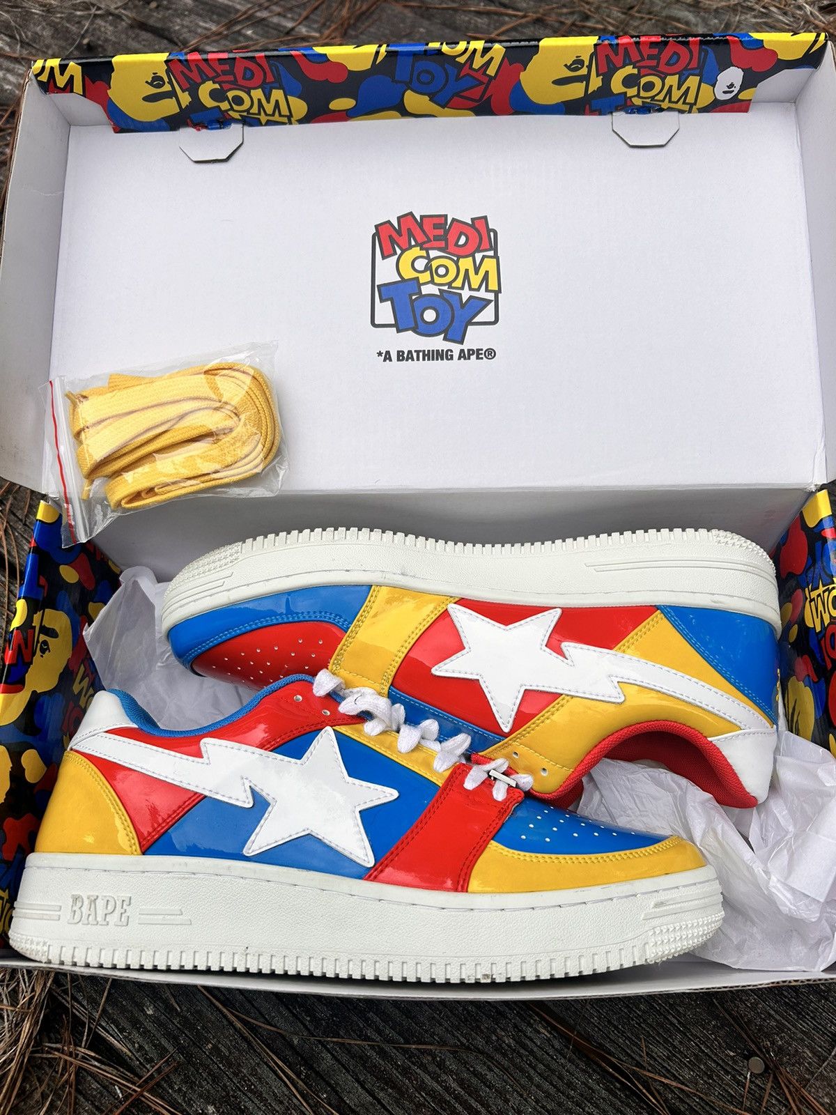Bape 2020 Medicom Toy × Bapesta Low M1 'Multi-Color' | Grailed