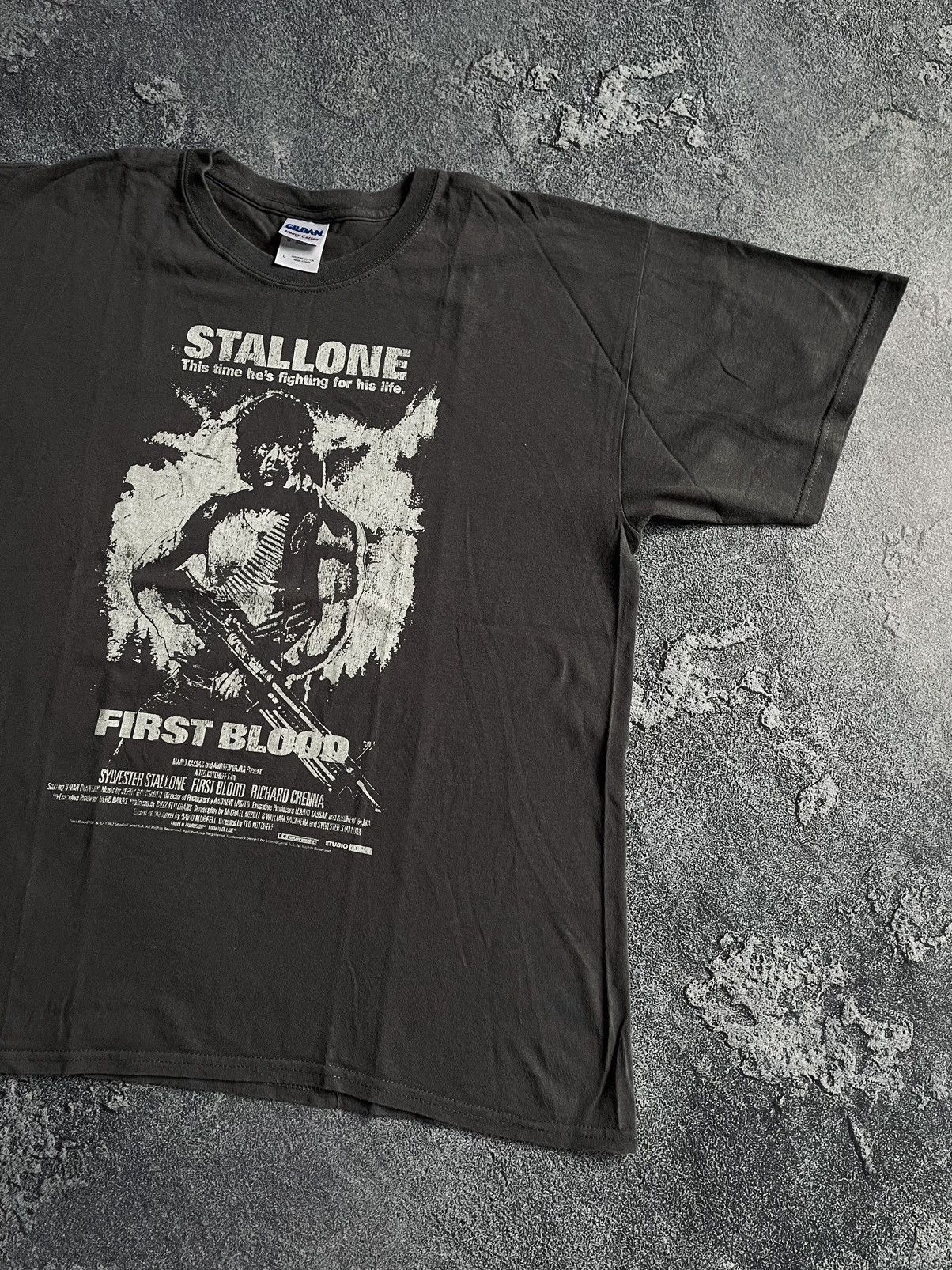 Vintage Vintage 1982 Rambo First Blood Movie Stallone T-Shirt | Grailed