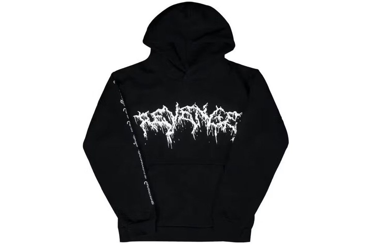Revenge Revenge Lightning Drip Hoodie Black size M | Grailed