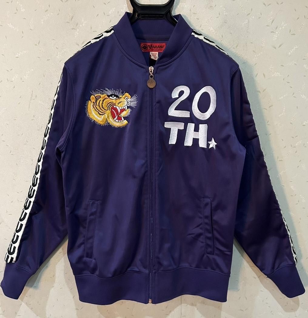 Evisu EVISU YAMANE Tiger Embroidery Track Jacket/ Jersey Purple 38 ...