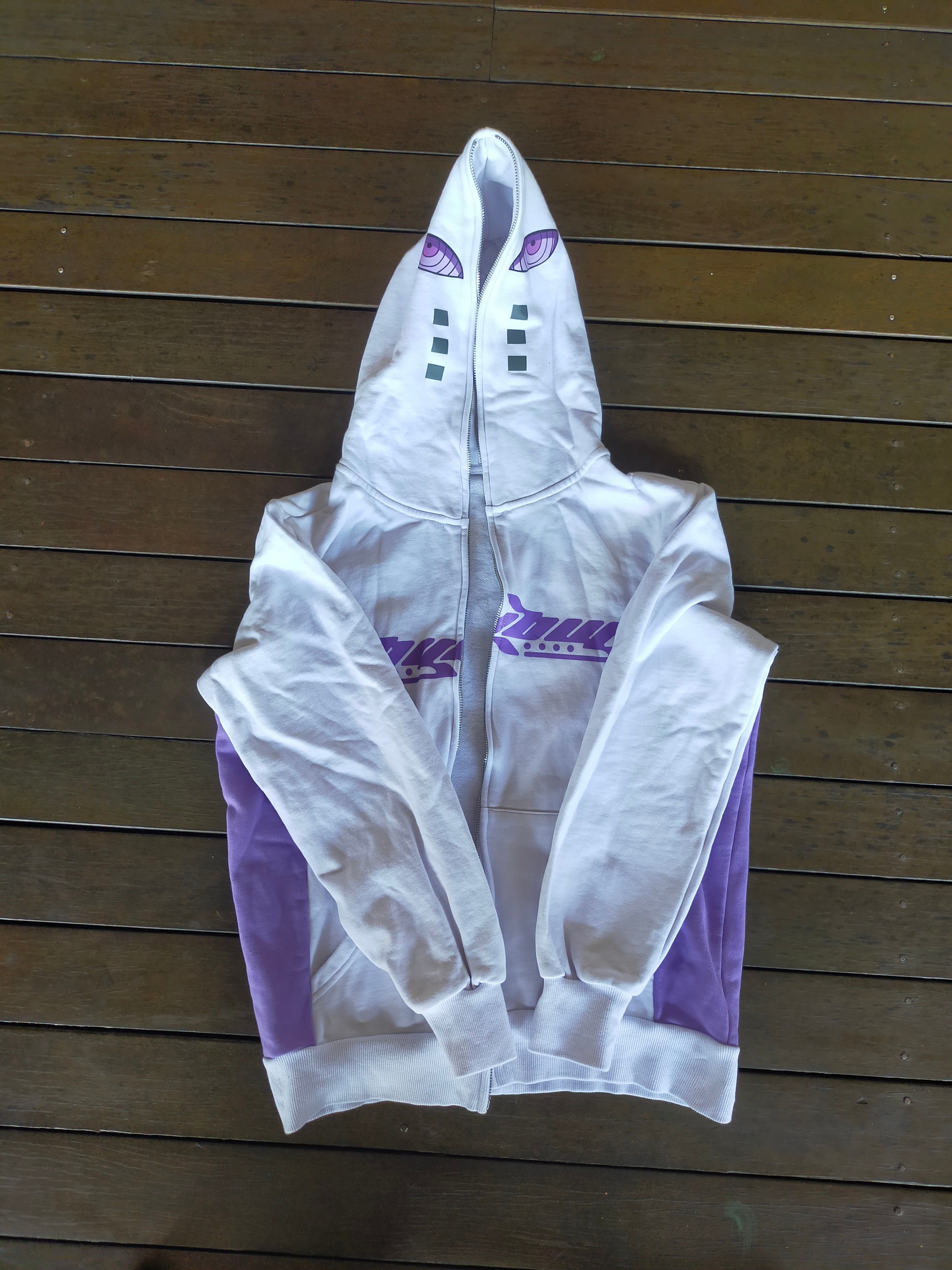 Anime Naruto anime rinnegan full face zip up hoodie | Grailed