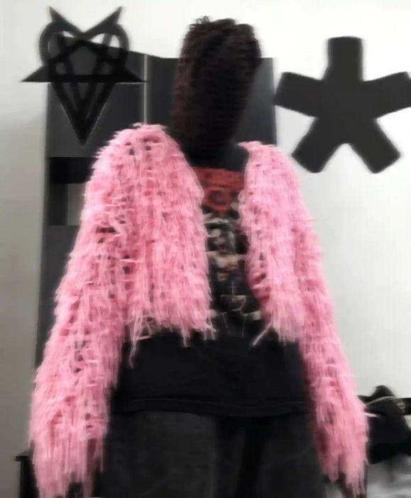 Vintage 90's Vintage Avant-Garde Opium Face Mask Y2k Hat/Balaclava ...