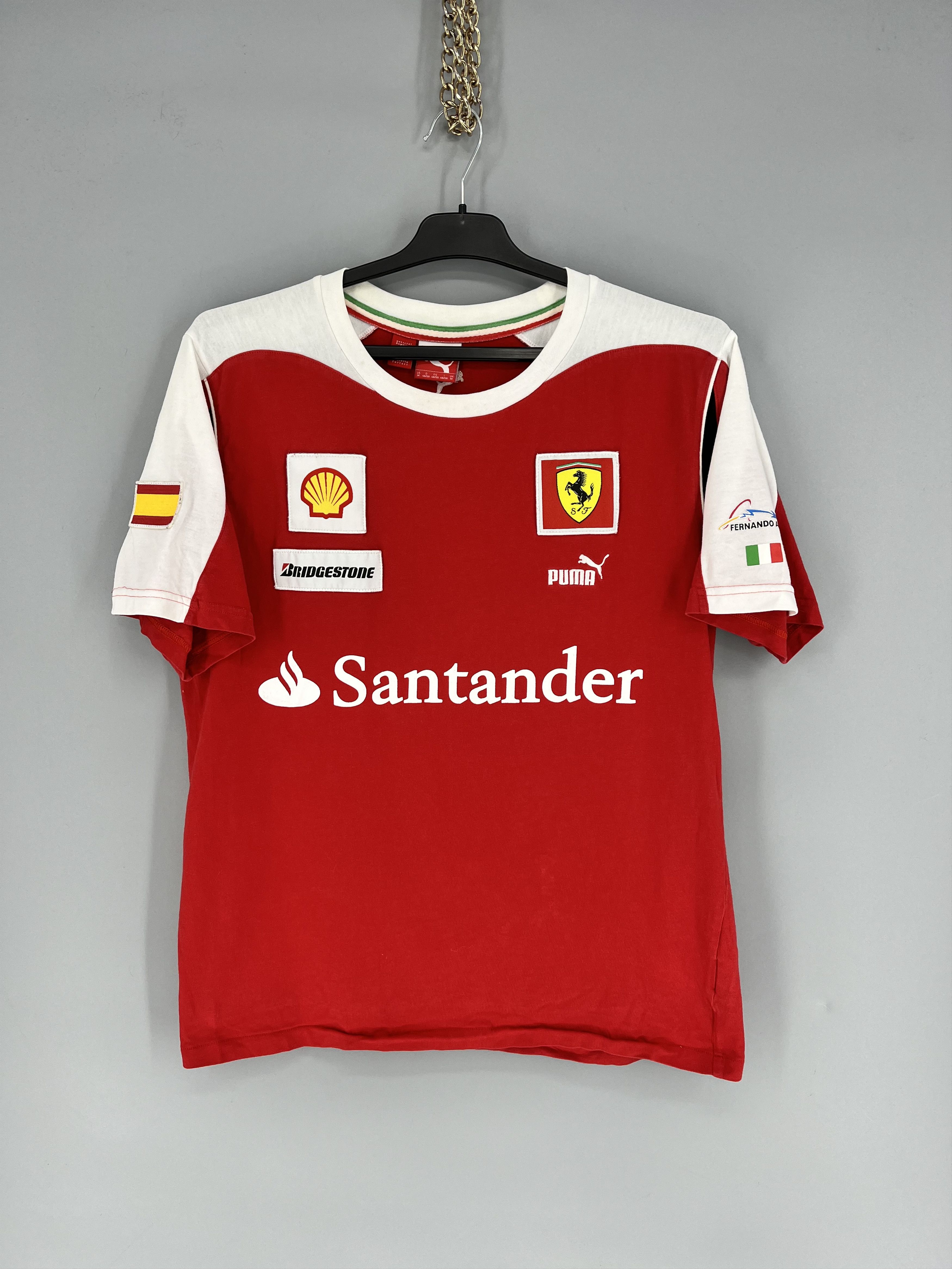 Vintage Puma Ferrari Santander Shell Formula 1 size young | Grailed
