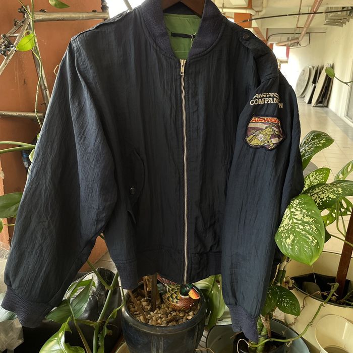 Vintage 80s 90s Airwolf Drama Movie Bomber Flight Jacket | Grailed