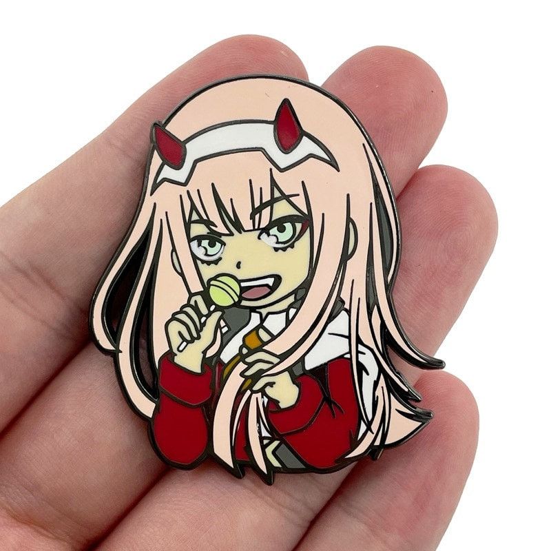 Pins Zero Two 002 Darling In The Franxx HARD Enamel Pins 02 | Grailed