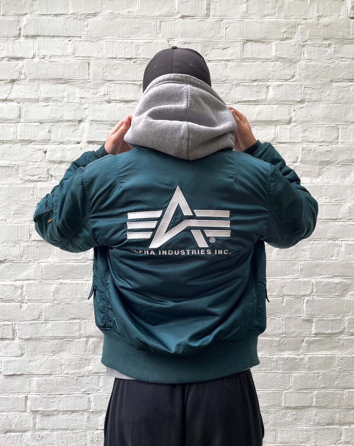 Alpha × Alpha Industries × Vintage Vintage Alpha Industries MA-1 BOMBER ...