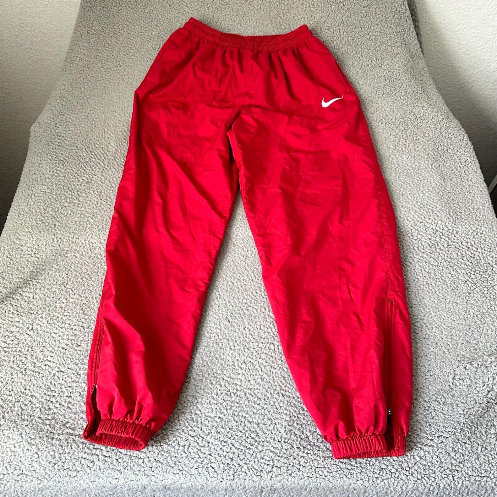 Nike Vintage NIKE Pants Adult Extra Large XL Red Athletic 90s Nylon ...