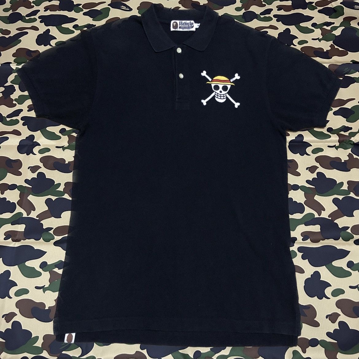 Bape × One Piece Bape x One Piece Jolly Roger Polo | Grailed