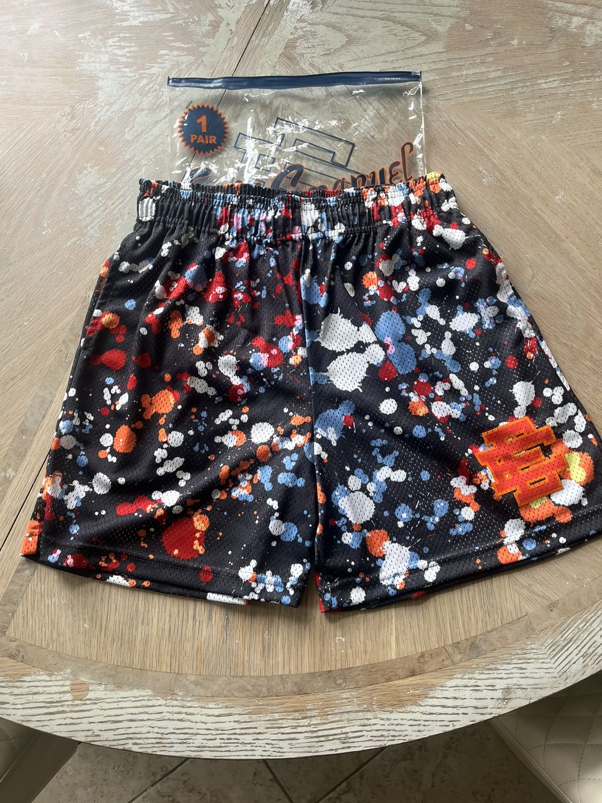 Eric Emanuel Black Eric Emanuel paint splatter | Grailed