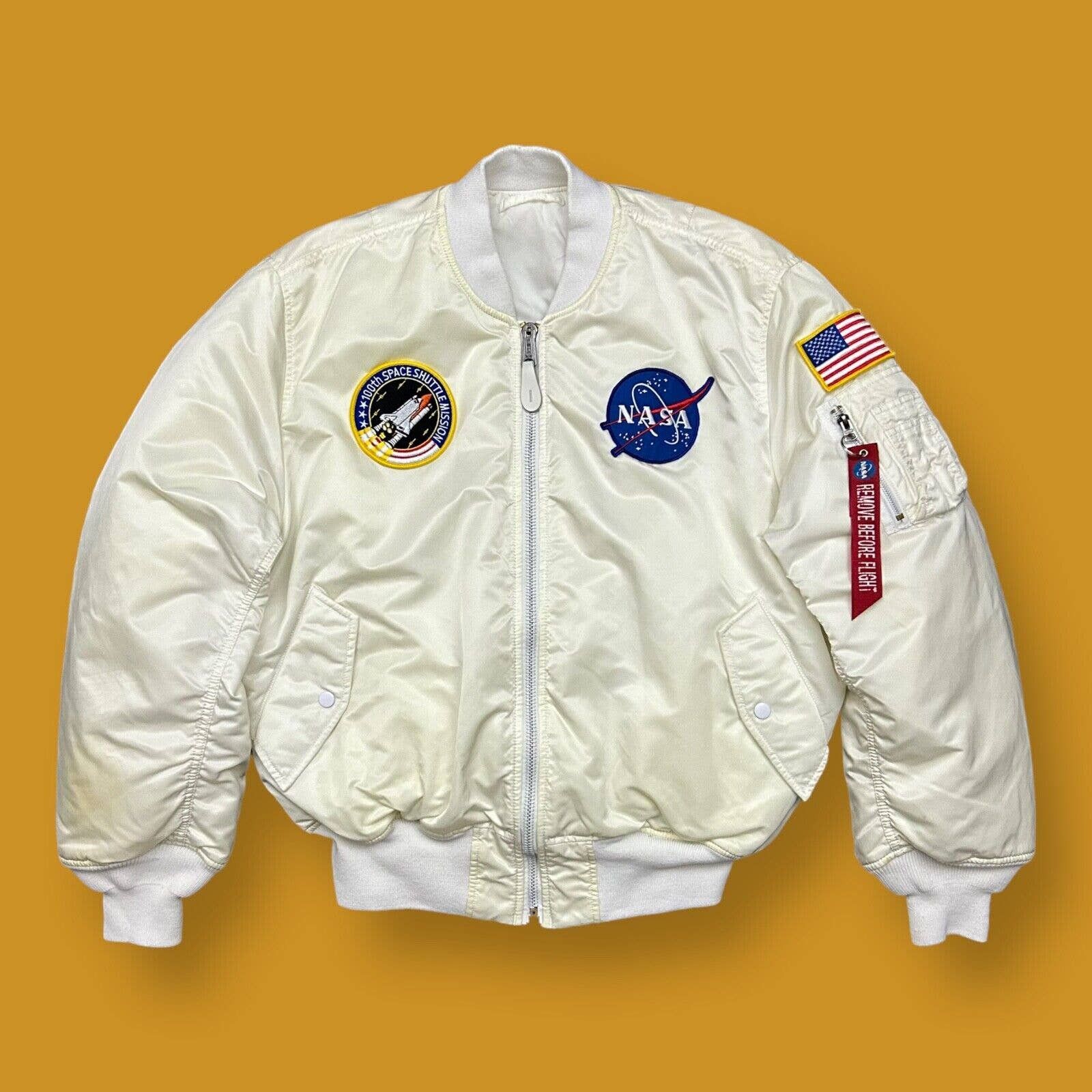 Alpha Industries × Bomber Jacket × Nasa Alpha Industries MA-1 Bomber ...