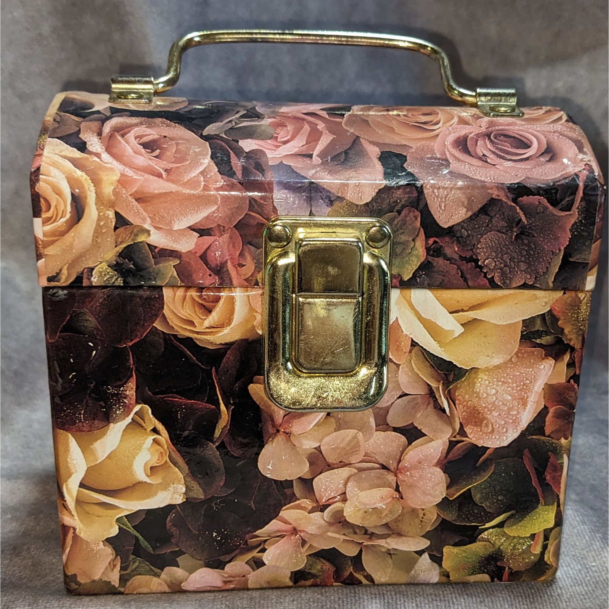 Other Vintage 90s' Floral Decoupage Train Case | Grailed