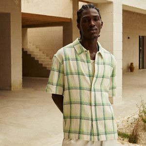 Kith Boxy Collard Overshirt - Apex | Grailed