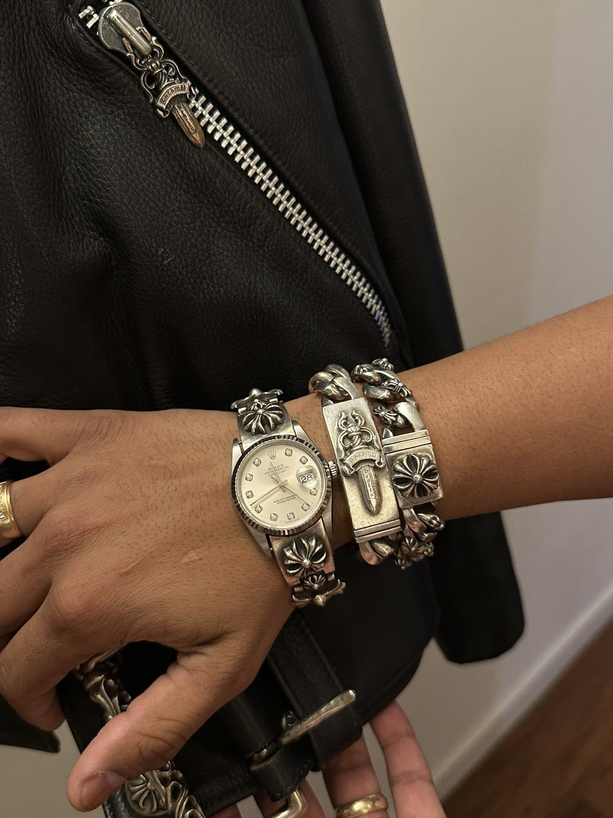 Chrome Hearts Chrome Hearts Fancy Link Cuban Bracelet | Grailed