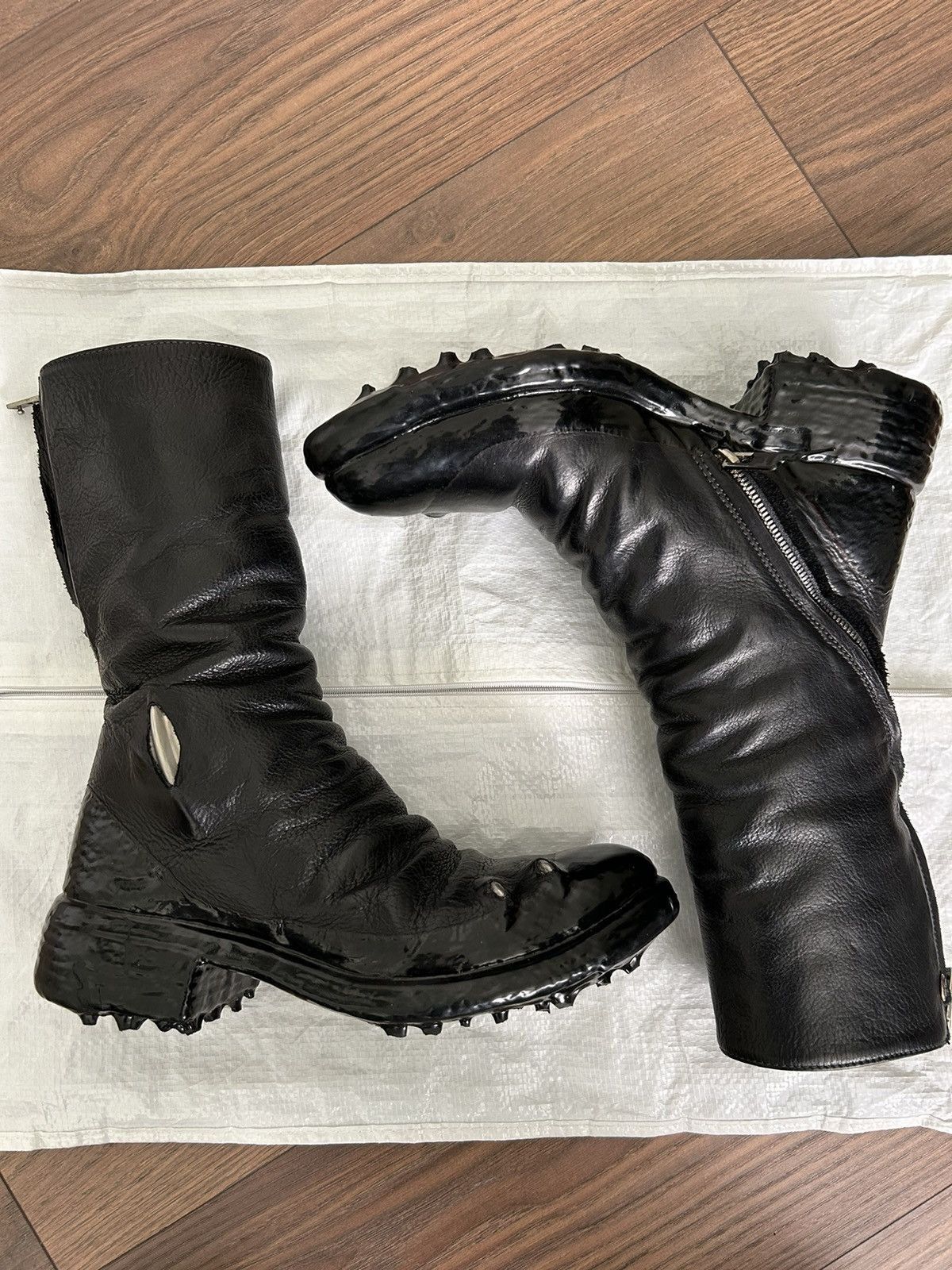 Carol Christian Poell CCP Drip Prosthetic Boots | Grailed