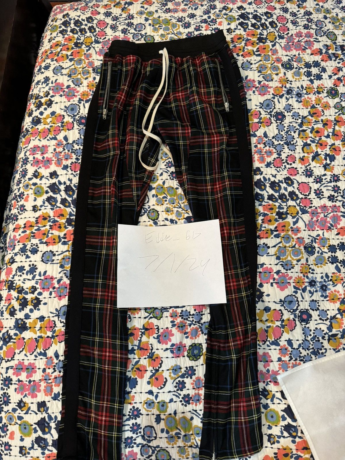 Fear of God Fear of God Plaid Joggers | Grailed
