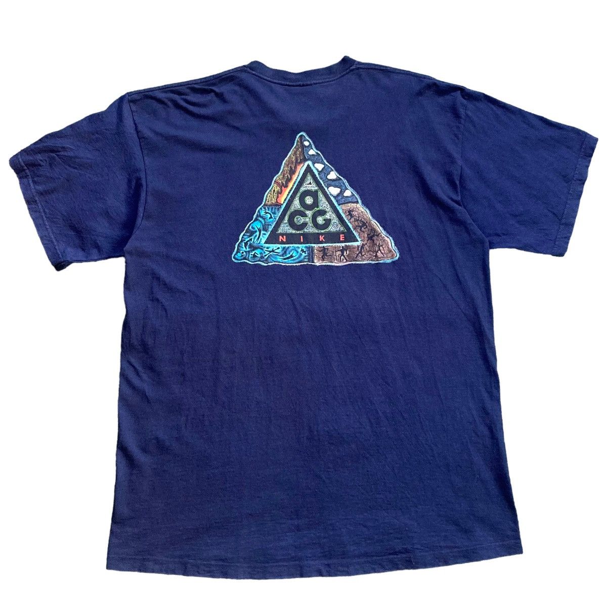 Nike Vintage 90’s Nike ACG Triangle Tribe Pocket Tee | Grailed