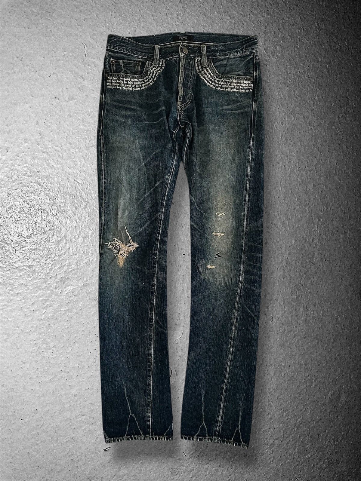 Undercover Undercover SS09 “Neoboy” Poem Denim | Grailed