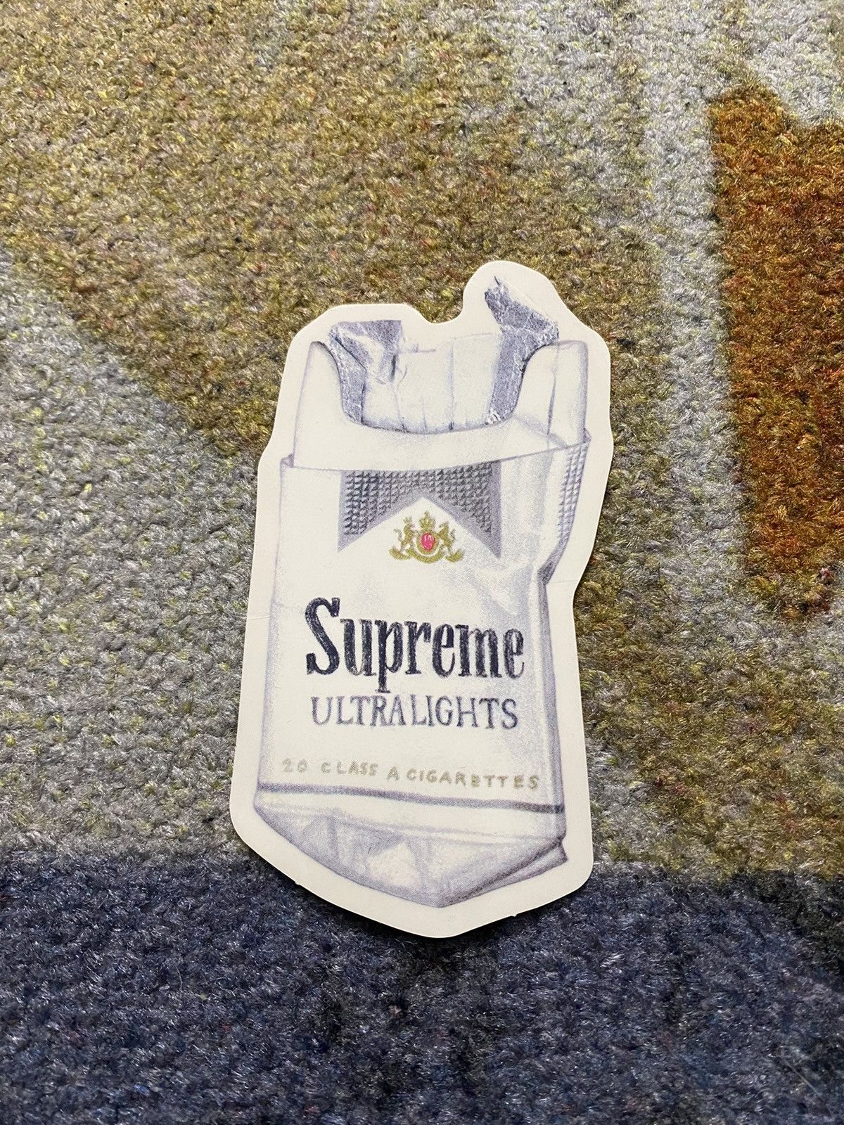 Supreme Supreme Ultra Lights Cigarettes Sticker | Grailed