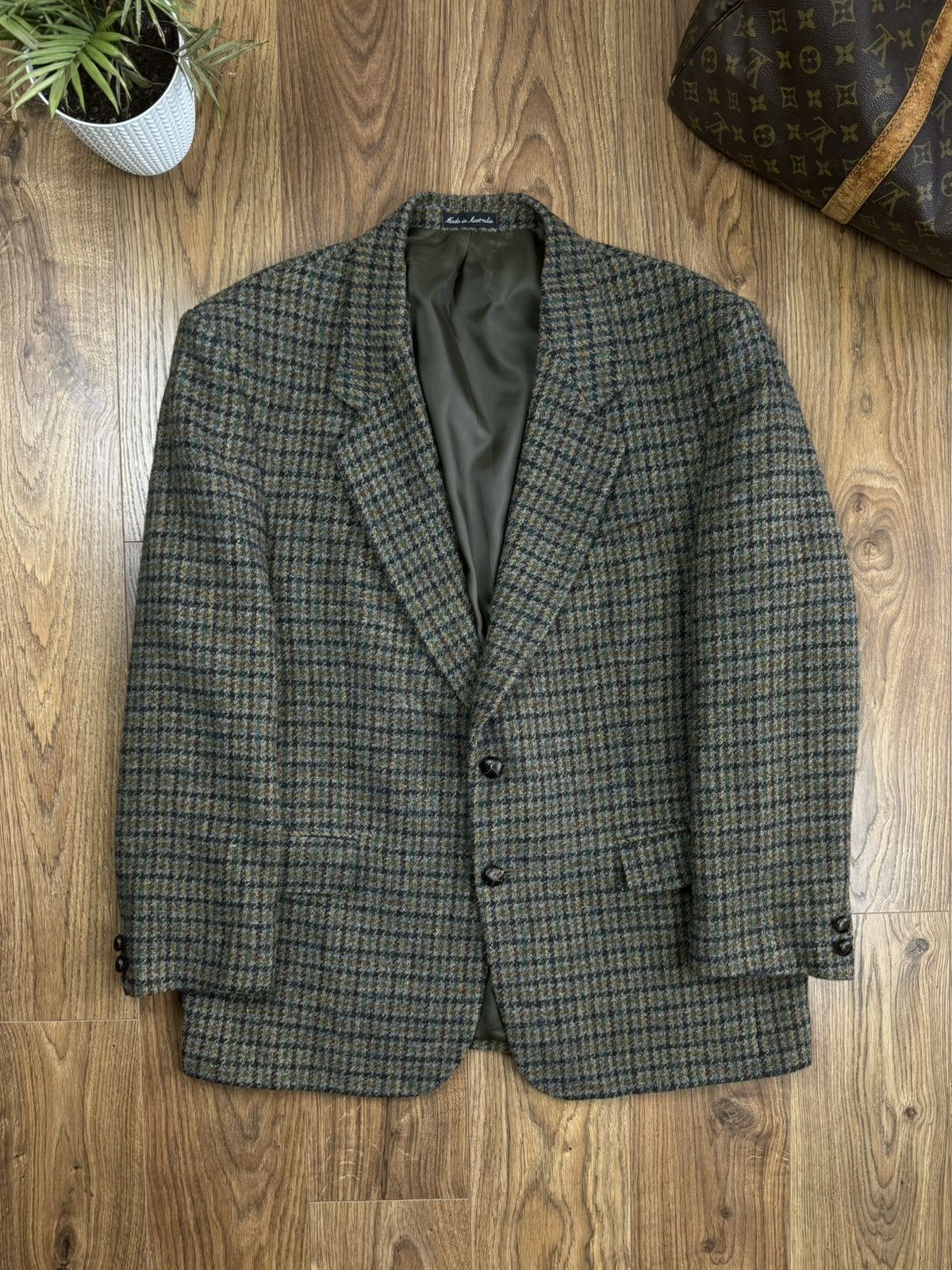 Harris Tweed Vintage wool blazer Harris Tweed original retro item | Grailed