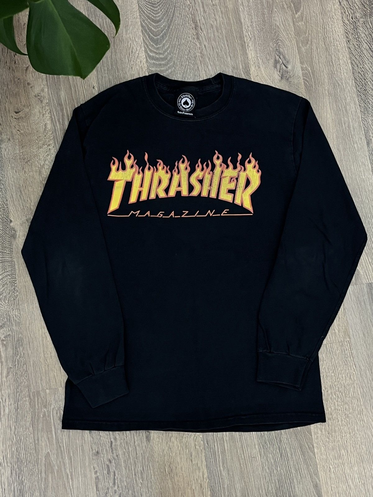 Streetwear × Thrasher × Vintage Vintage Thrasher Skateboarding Fire ...