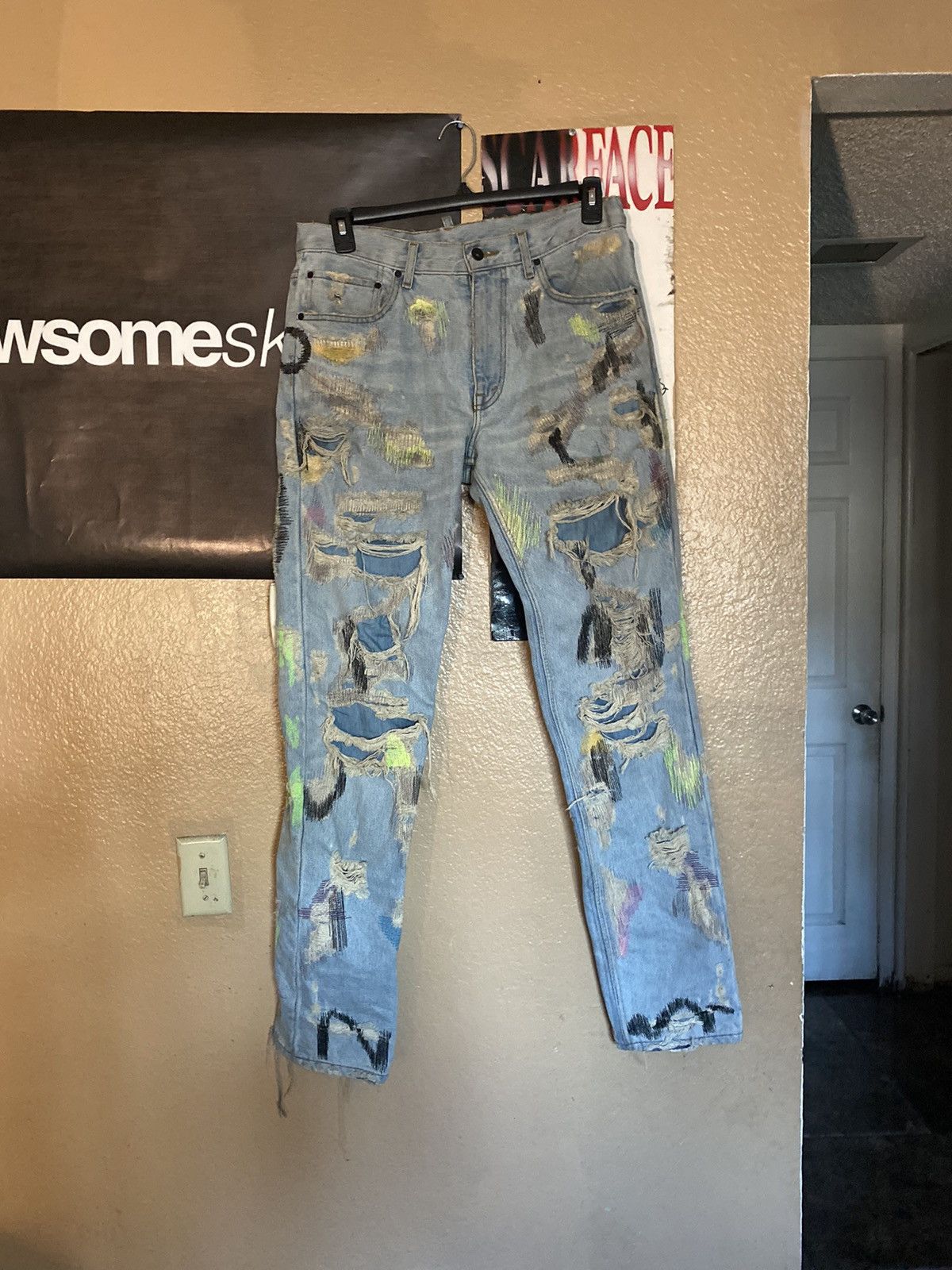 Vlone Endless denim OG Black jeans | Grailed