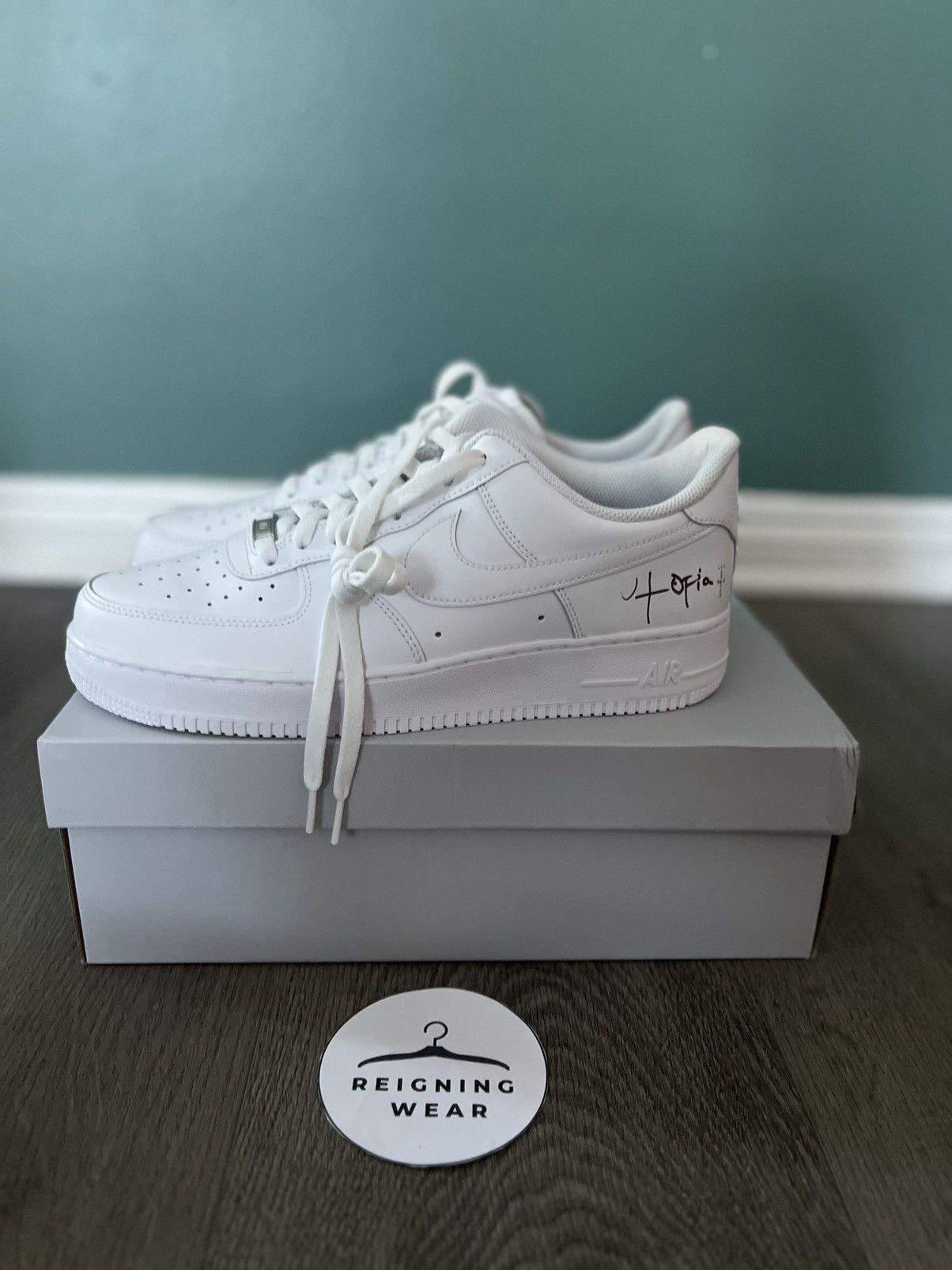 Nike × Travis Scott Nike Air Force 1 Low White Travis Scott Utopia ...