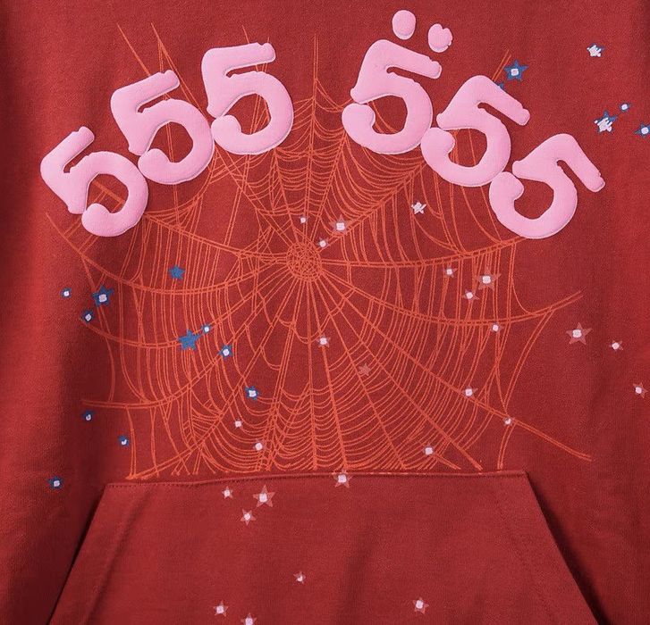 Young Thug DS Sp5der Worldwide Red Angel 555 Spider Hoodie Size XL ...