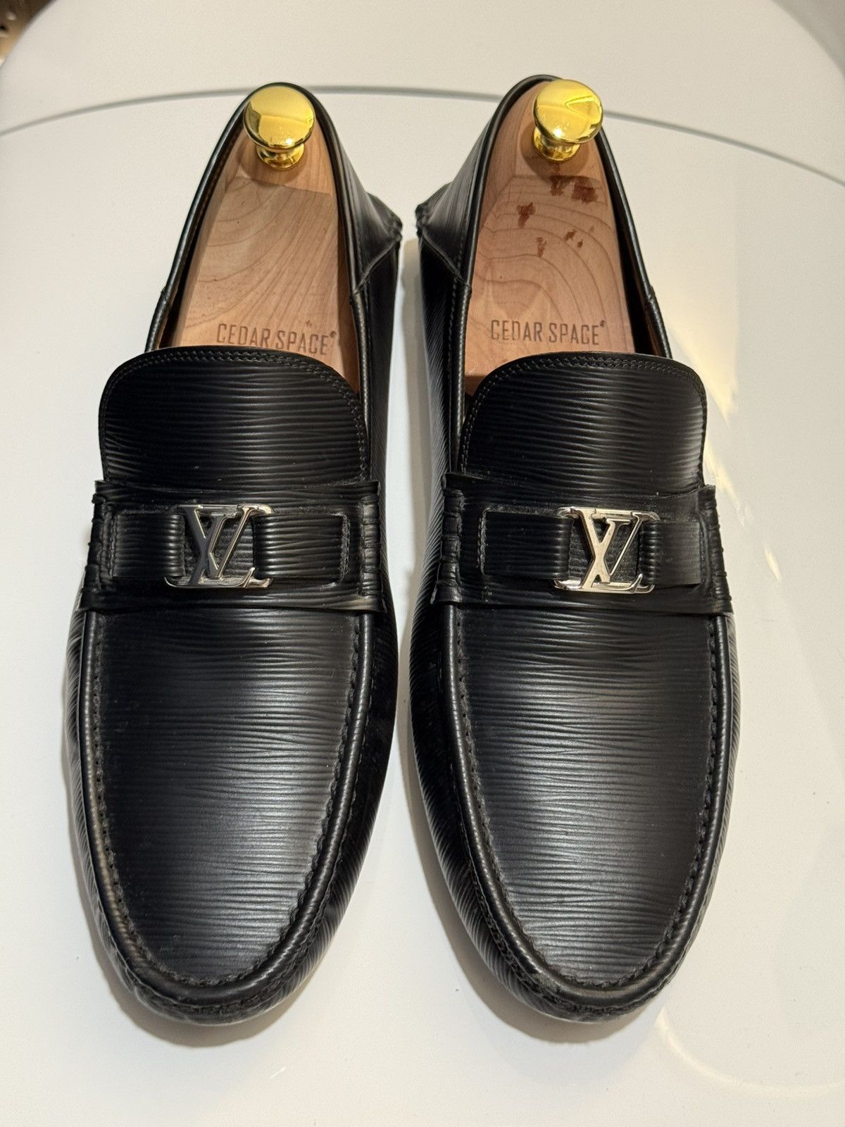 Louis Vuitton Louis Vuitton epi leather loafer LV 9 US 10 | Grailed