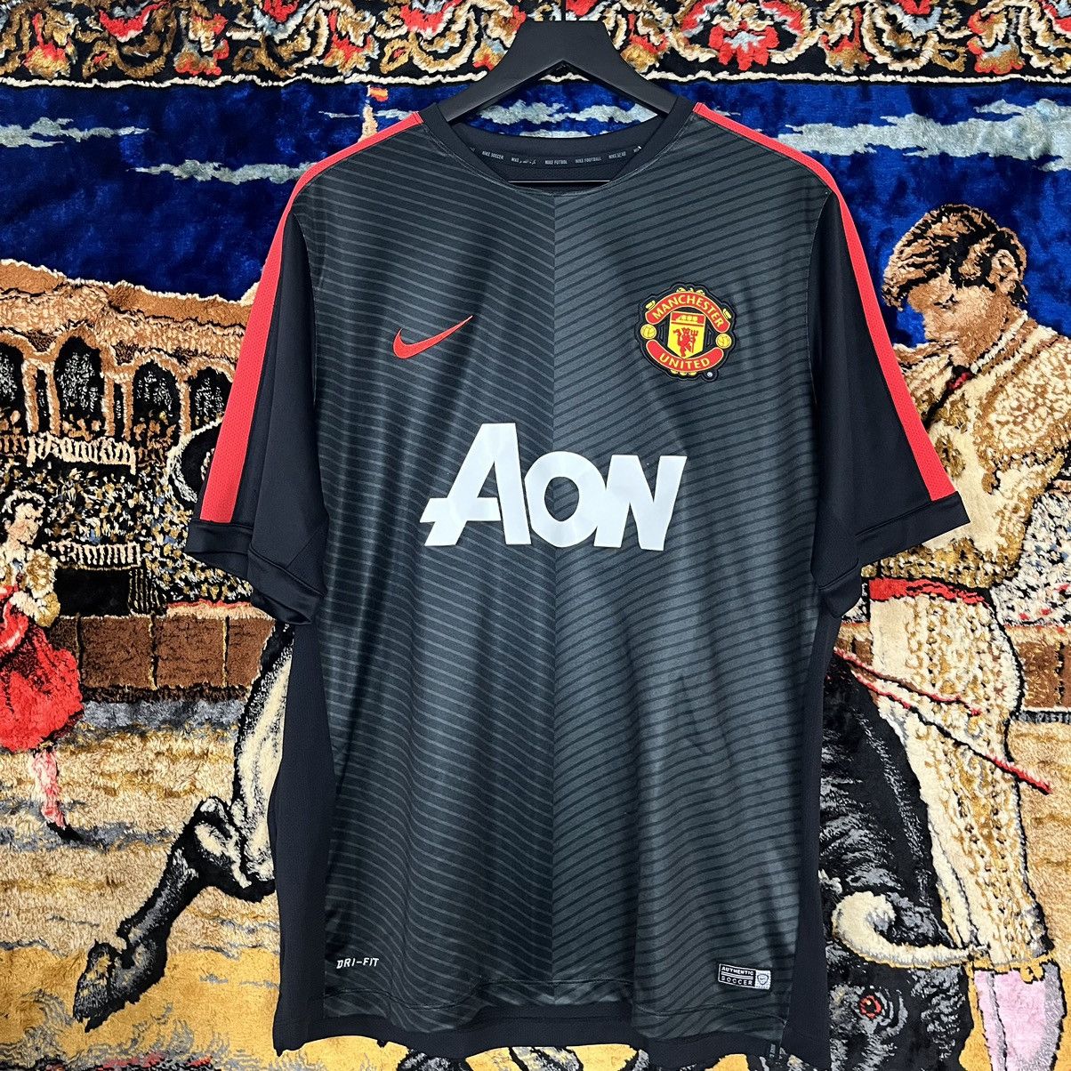 Nike Manchester United AON Nike Soccer Jersey Dri Fit | Grailed