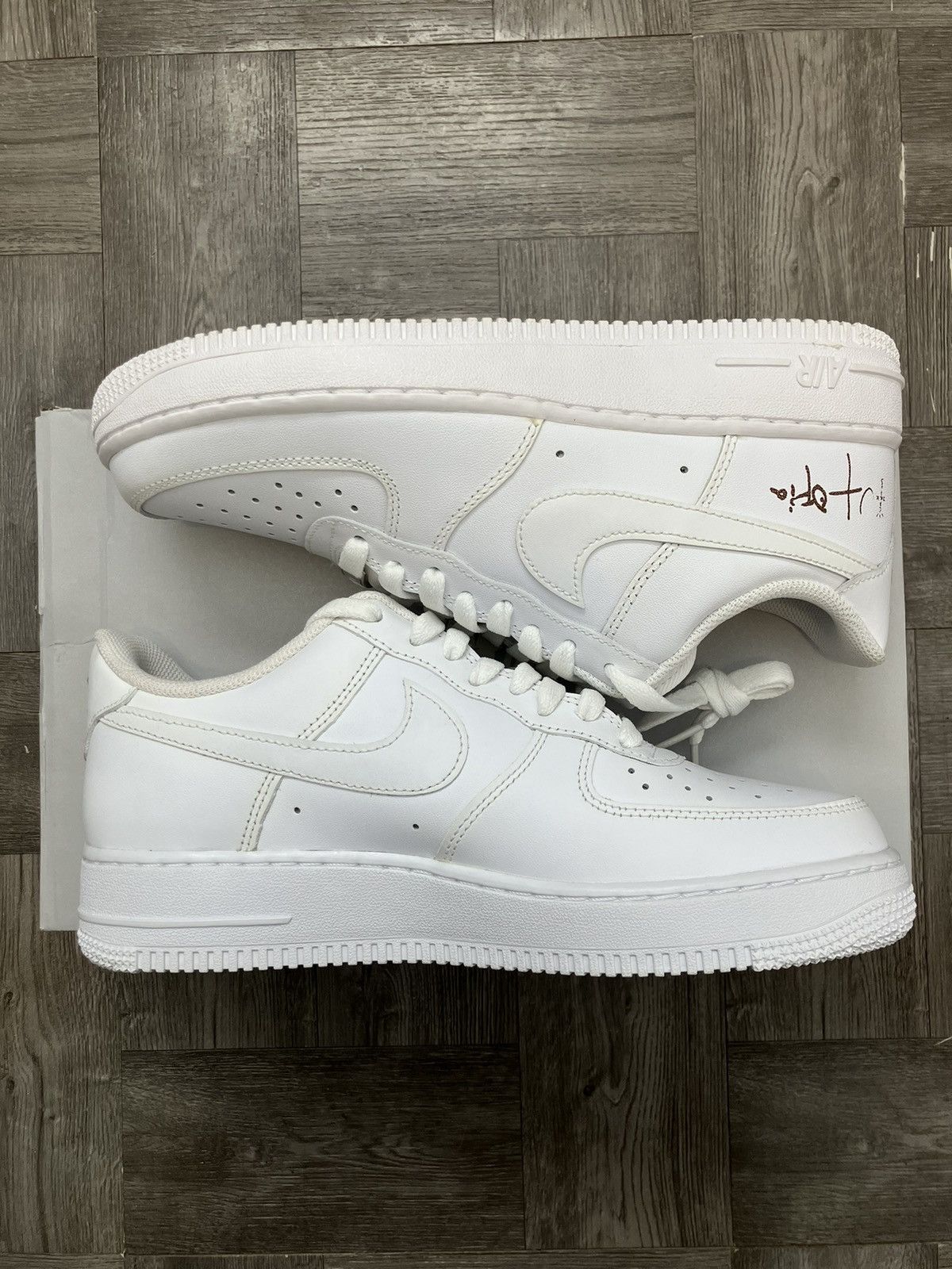 Nike × Travis Scott Nike Travis Scott Utopia Air Force 1 Low White ...