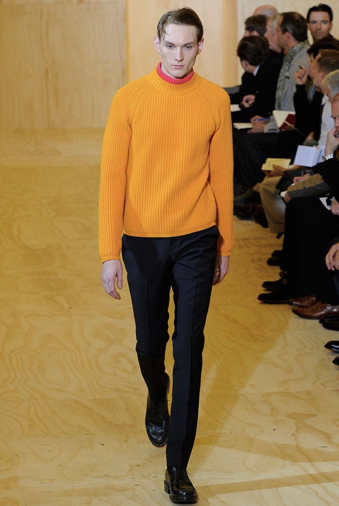 Raf Simons JILL SANDER x RAF SIMONS AW11 DOUBLE NECK CASHMERE SWEATER ...