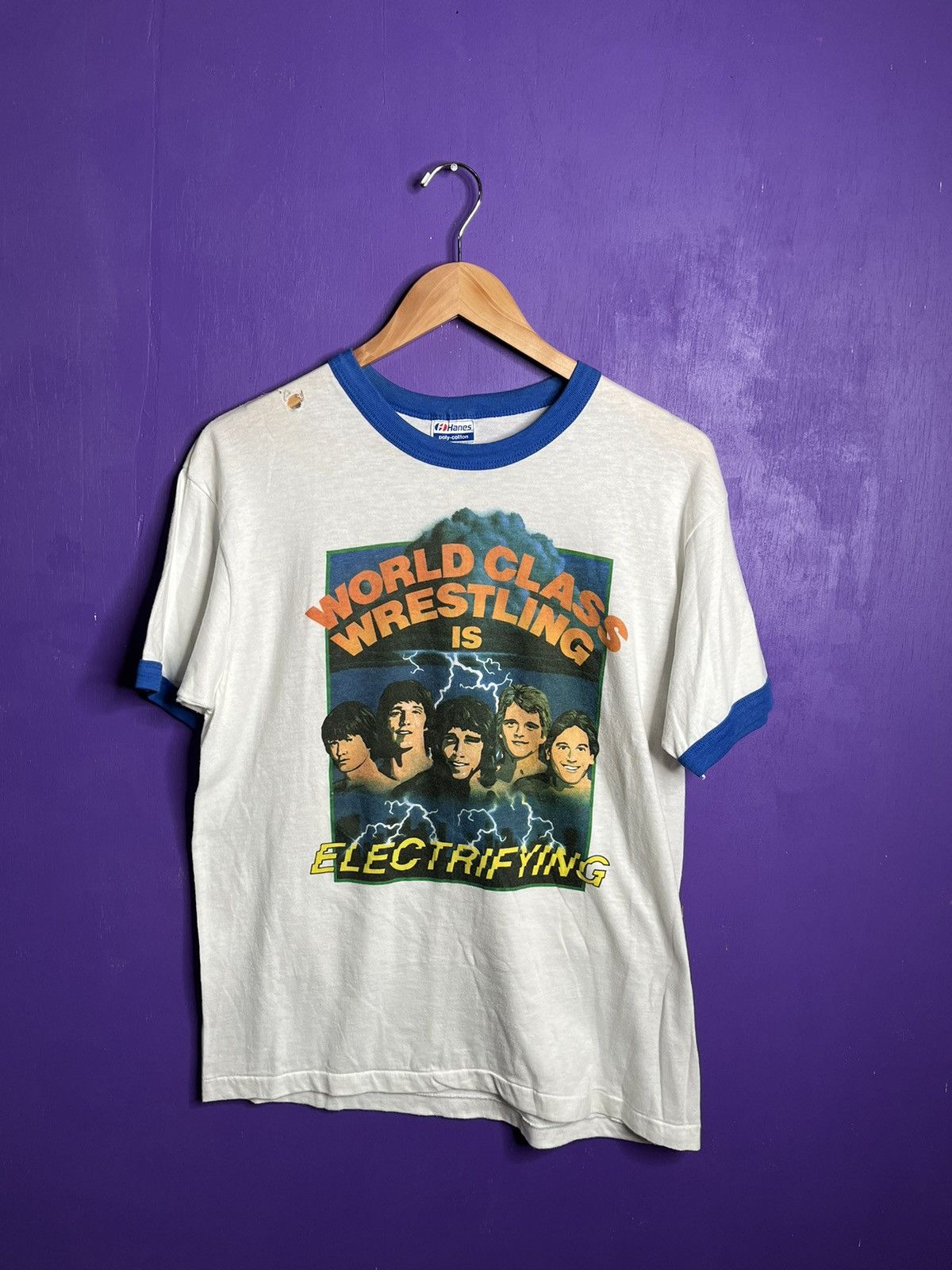 Made In Usa × Vintage × Wcw/Nwo Vintage 80s WCW is electrifying Von ...