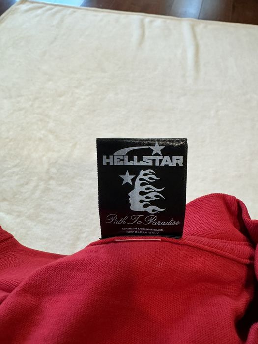 HELLSTAR Hellstar Jesus Emblem Red Tee | Grailed