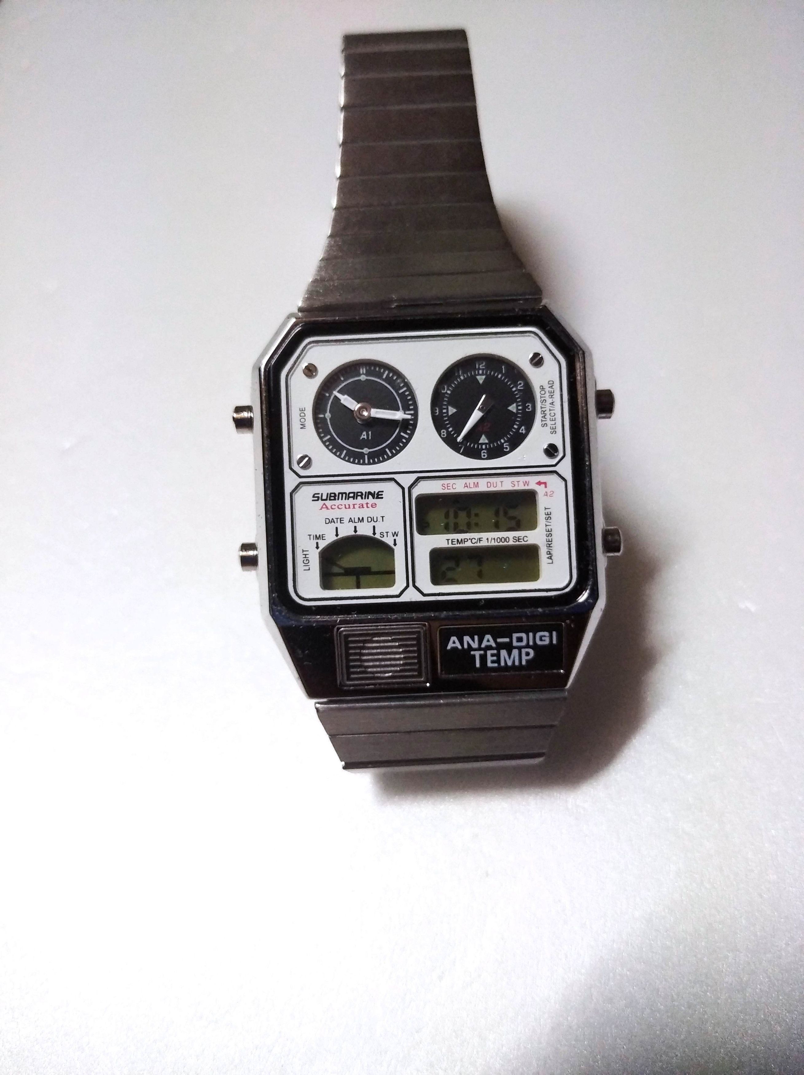 Citizen Submarine ana Digi digital watch | Grailed