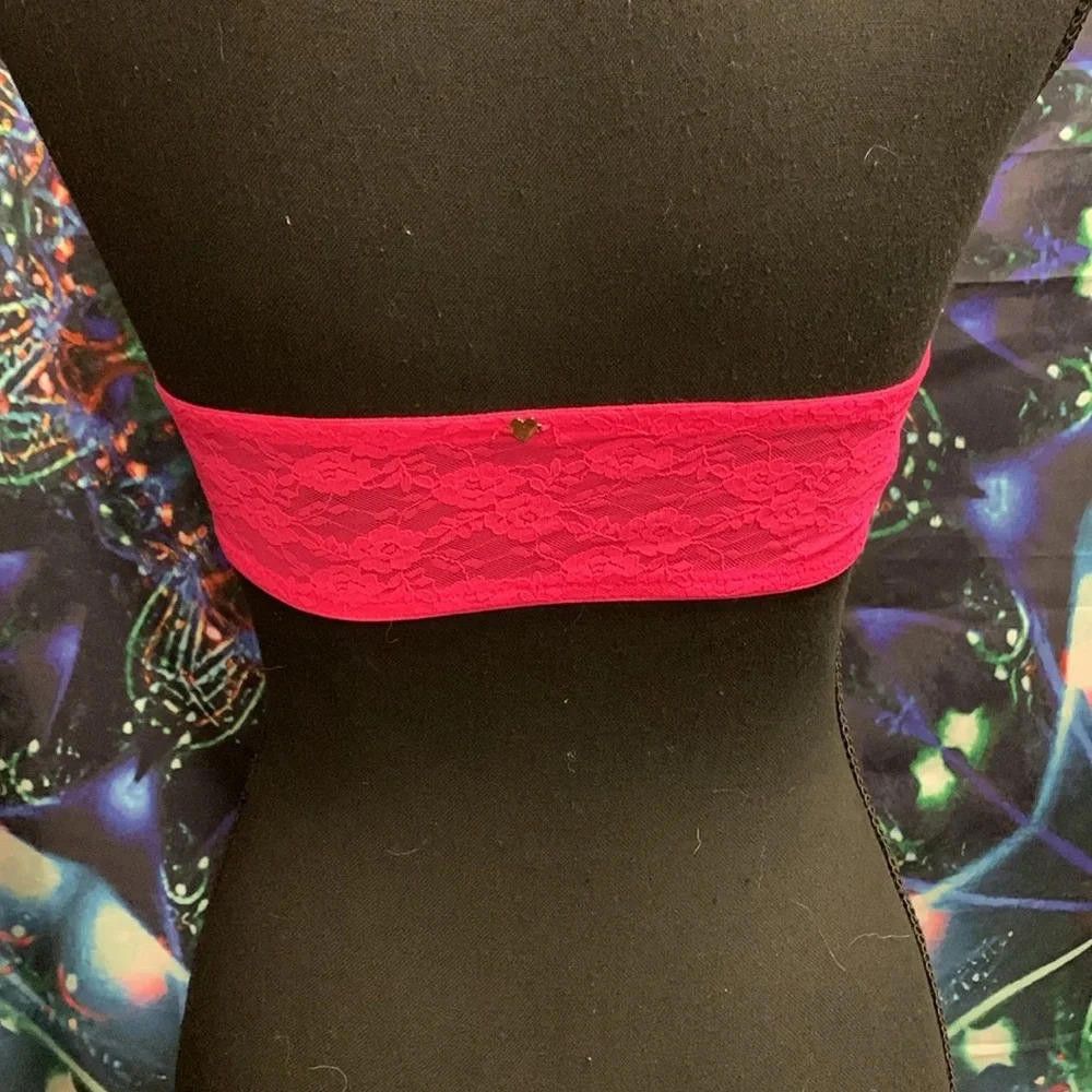 Designer Victoria's Secret PINK Lace Strapless Bra | Grailed