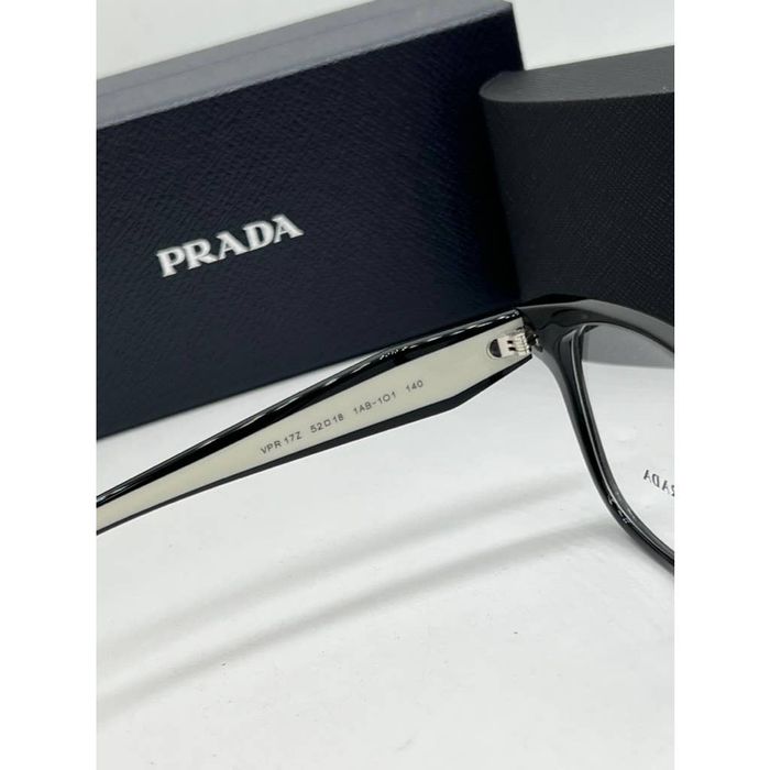 Prada NEW Prada PR17ZV Eyeglasses Frames in Black White | Grailed
