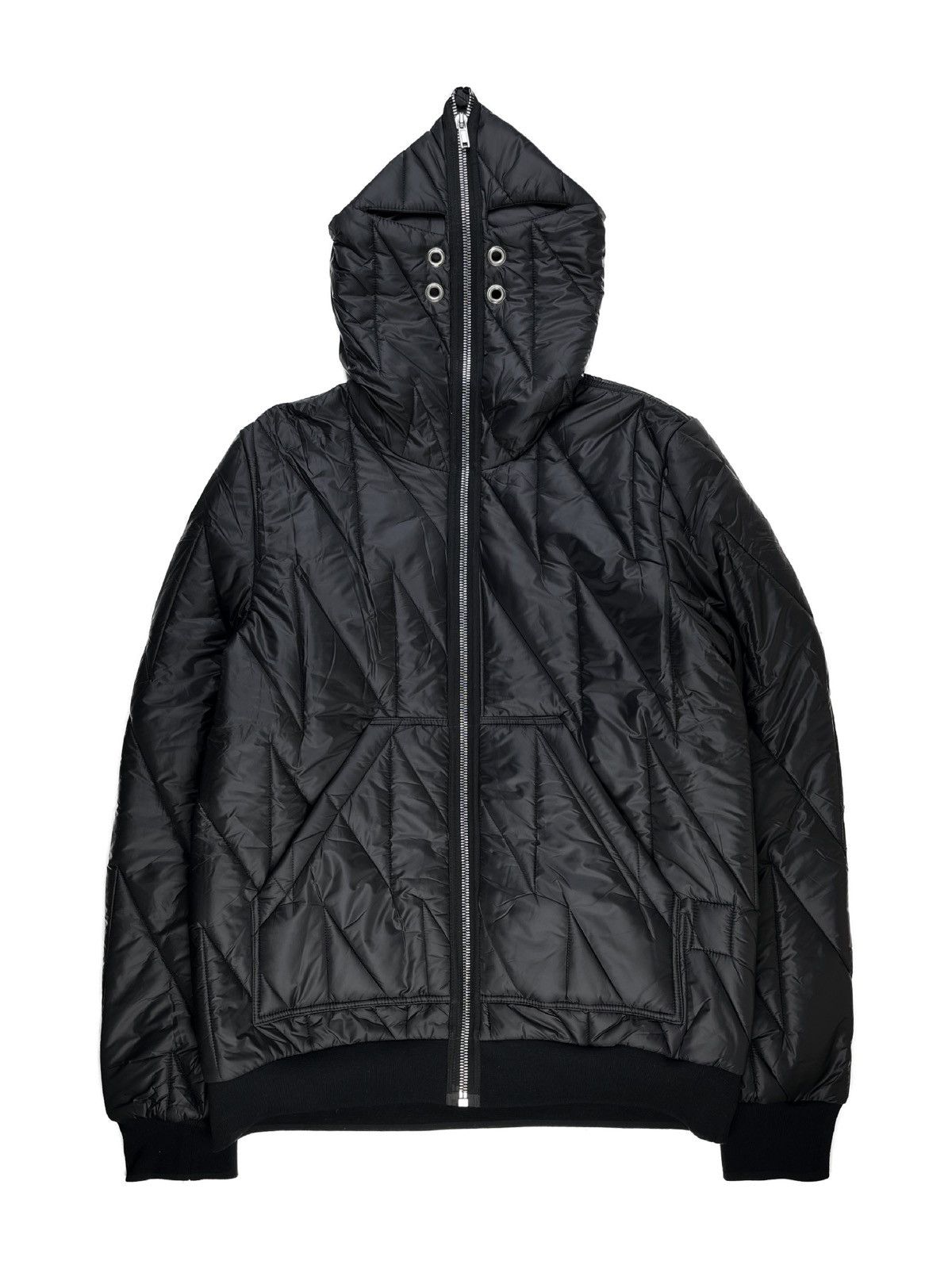 Rick Owens Fw23 Rick Owens Luxor Gimp Mask Fullzip Puffer Hoodie Jacket Grailed