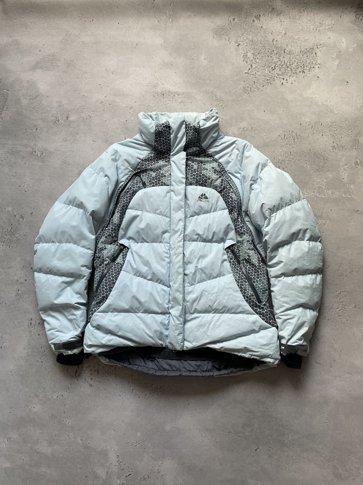 Nike × Nike ACG × Vintage Vintage Nike ACG Baby Blue Down Puffer Jacket ...