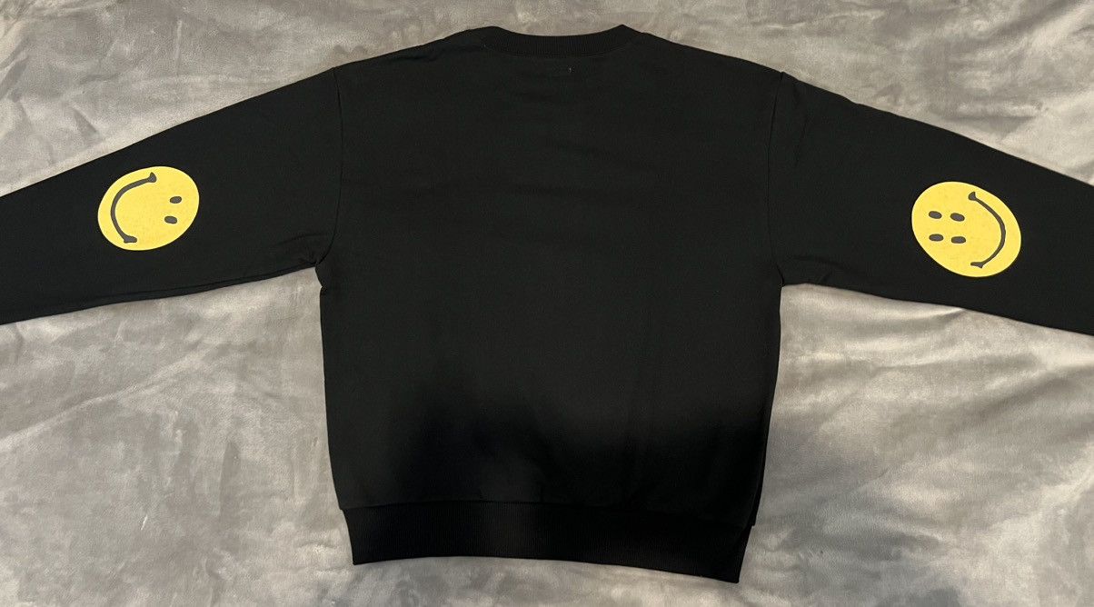 Kapital Kapital smiley patch sweater black | Grailed