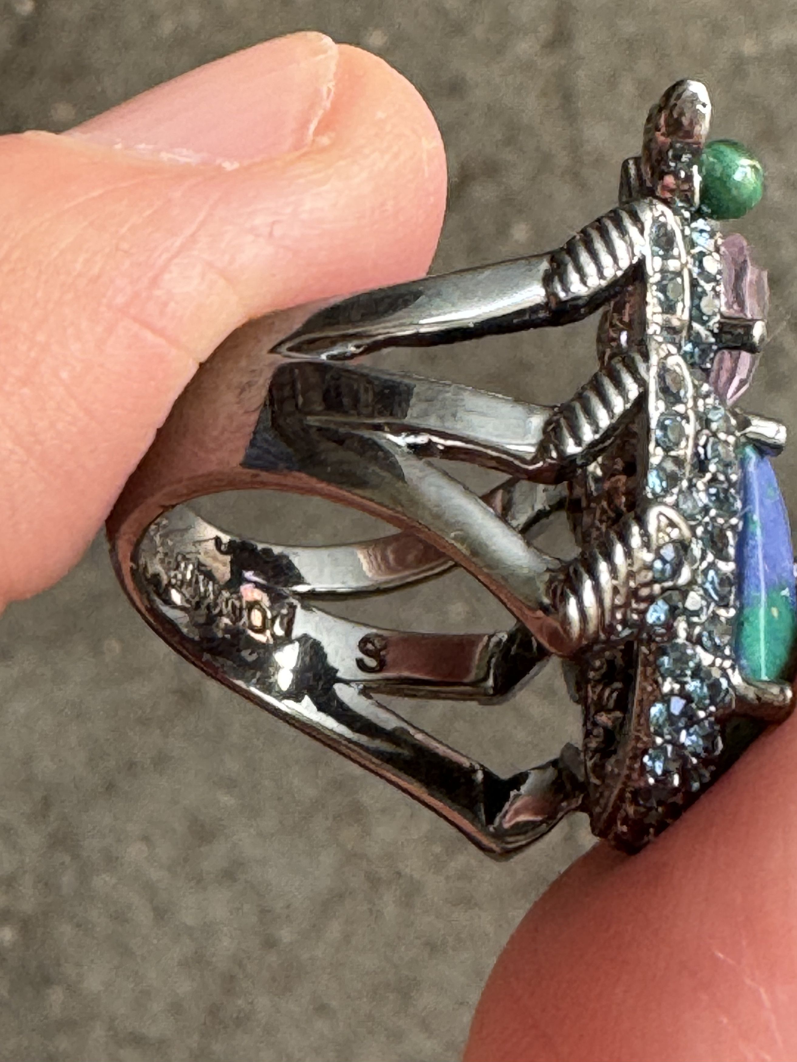 Swarovski beetle ring store