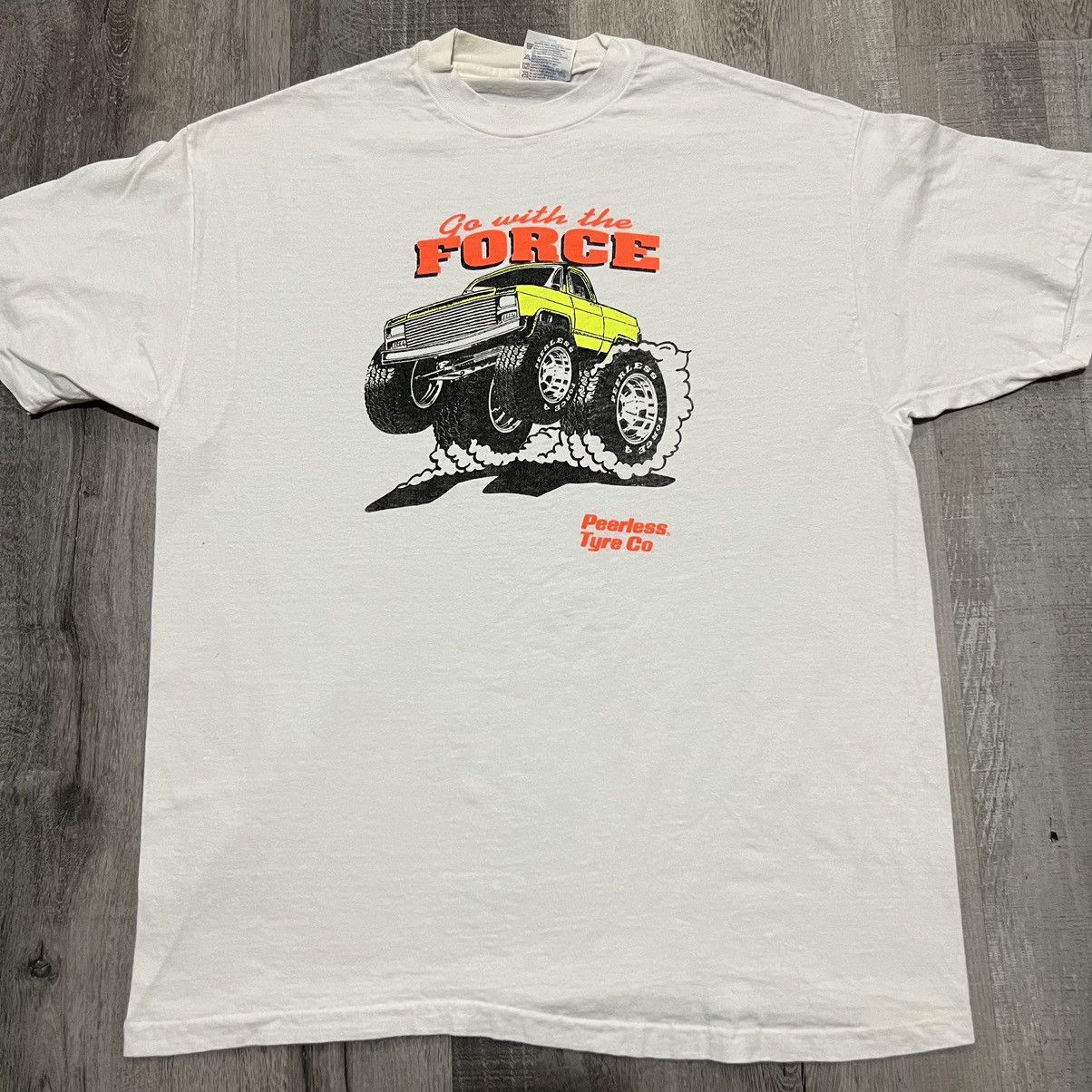 Vintage VTG Peerless Tyre Co Classic Blazer Truck 90s Mudding Shirt ...