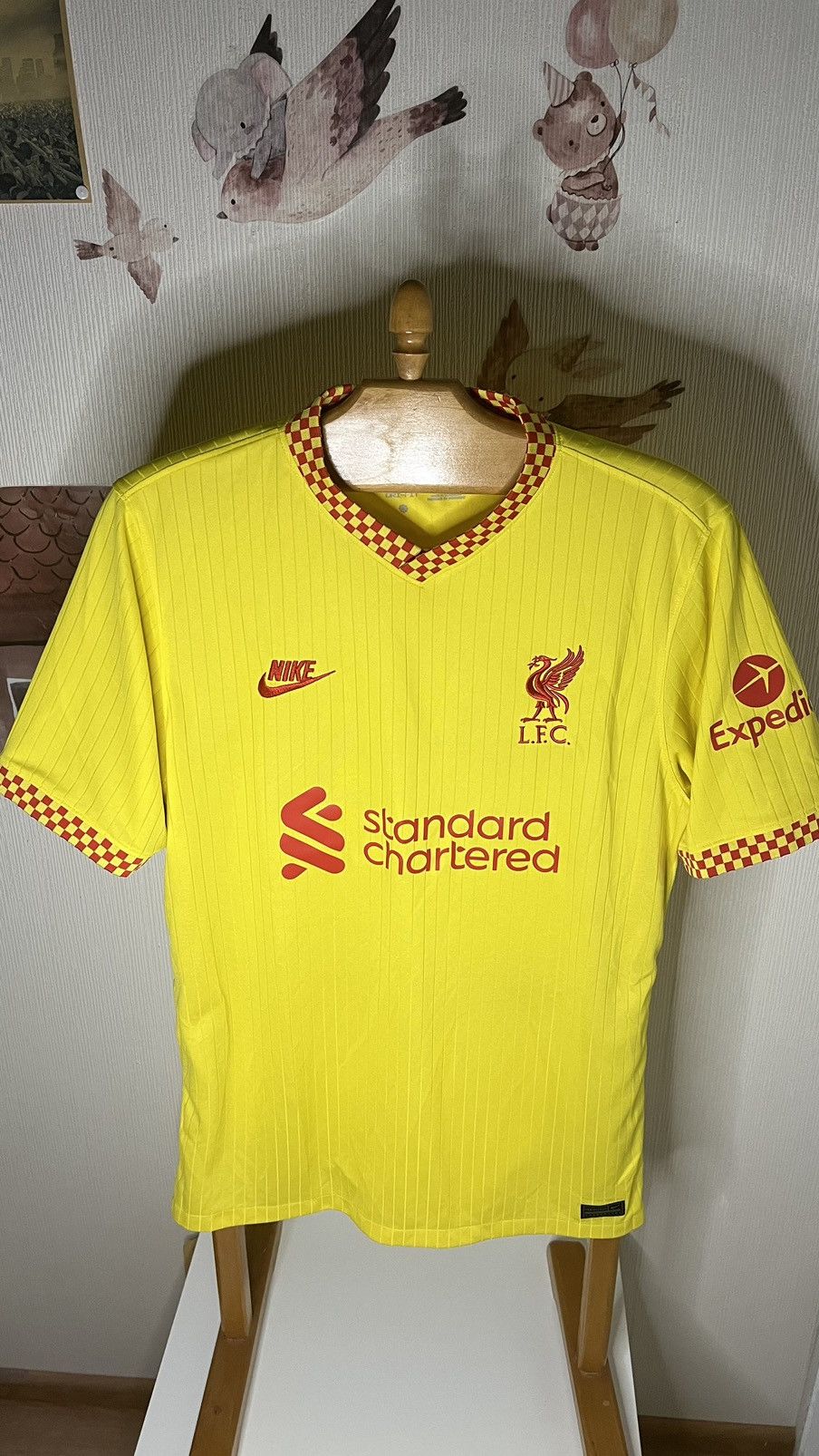 Nike 2021-2022 Liverpool rare third kit Nike yellow jersey | Grailed