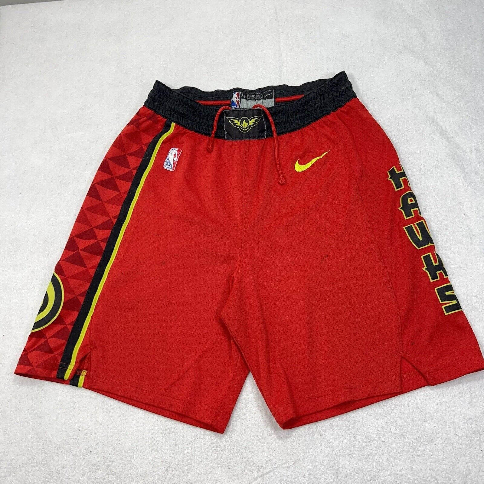 Nike Nike NBA Atlanta Hawks Issued Red Warm Up Training Shorts | Grailed