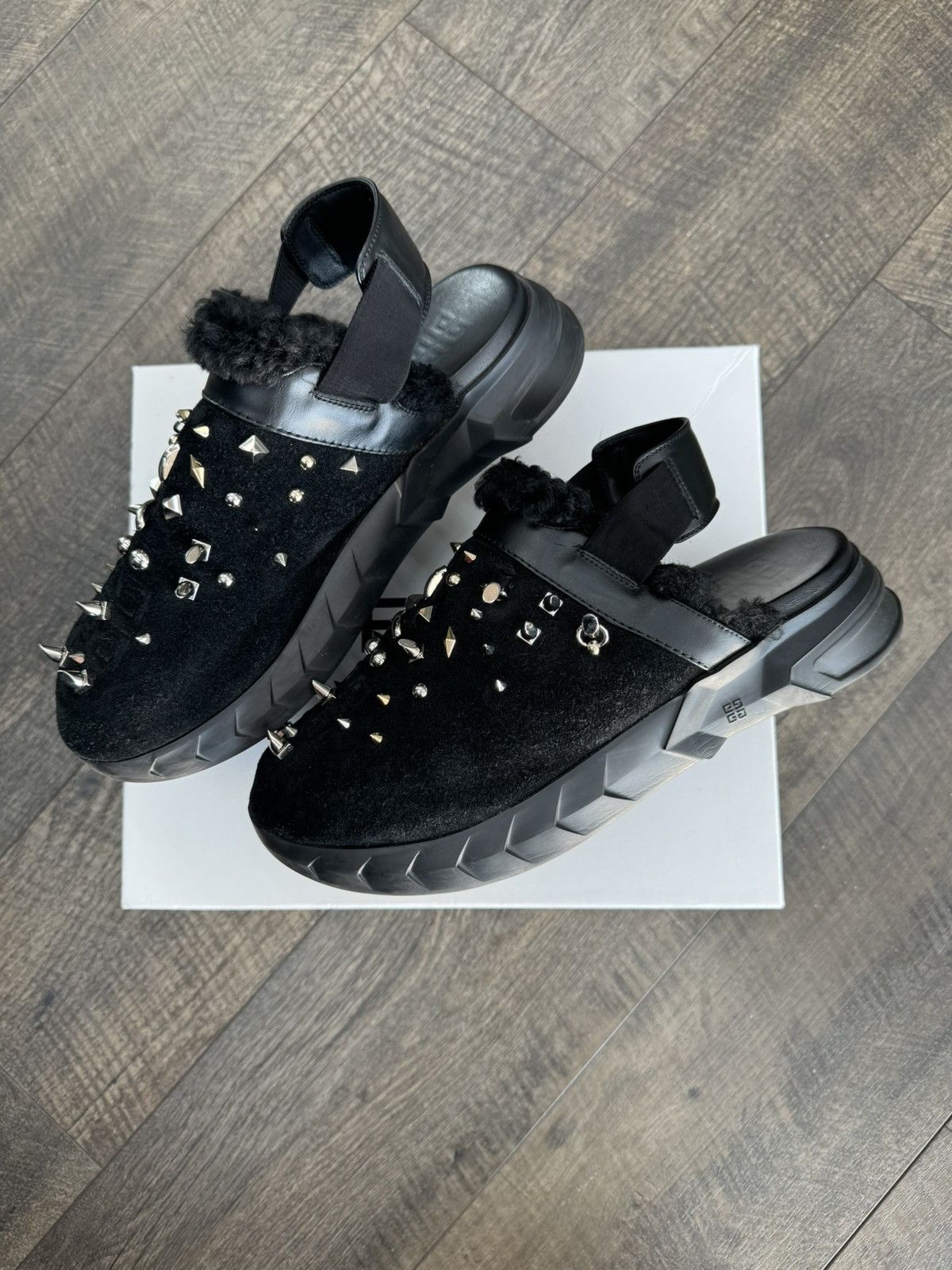 Givenchy Marshmallow Clog Black Mule Slide (45) | Grailed