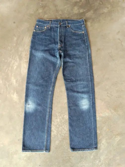 Levi's × Streetwear × Vintage 90s Vintage Levi's 501 Made In USA Distressed Jeans 29x30 | Grailed