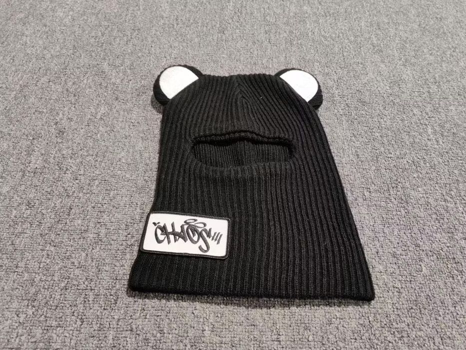 Custom Panda Bear Ears Balaclava Ski Mask Black Color | Grailed