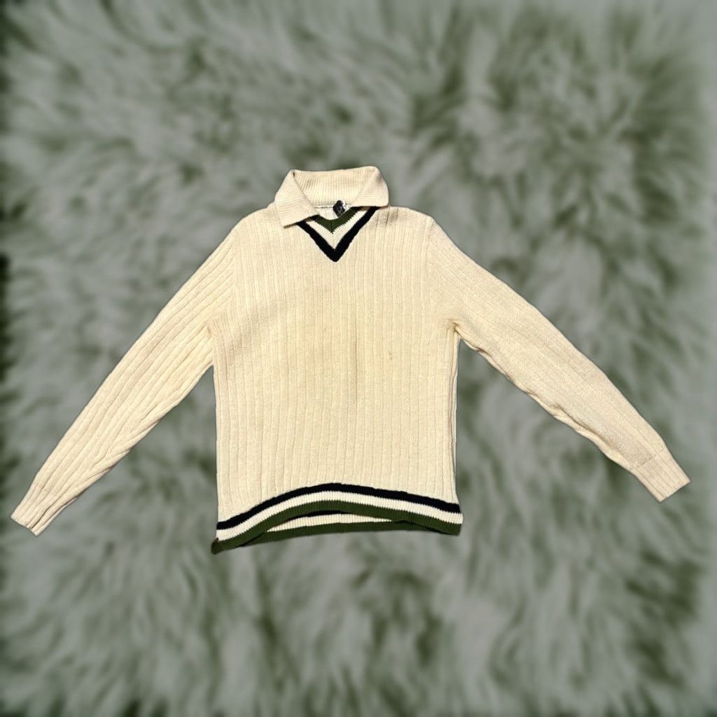 Catalina Vintage Mens Wool Catalina Tennis Sweater Collared Large Size ...
