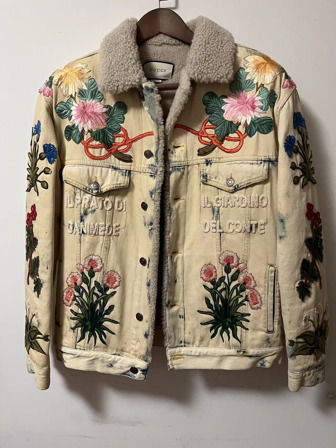 Gucci Denim Shearling Jacket | Grailed
