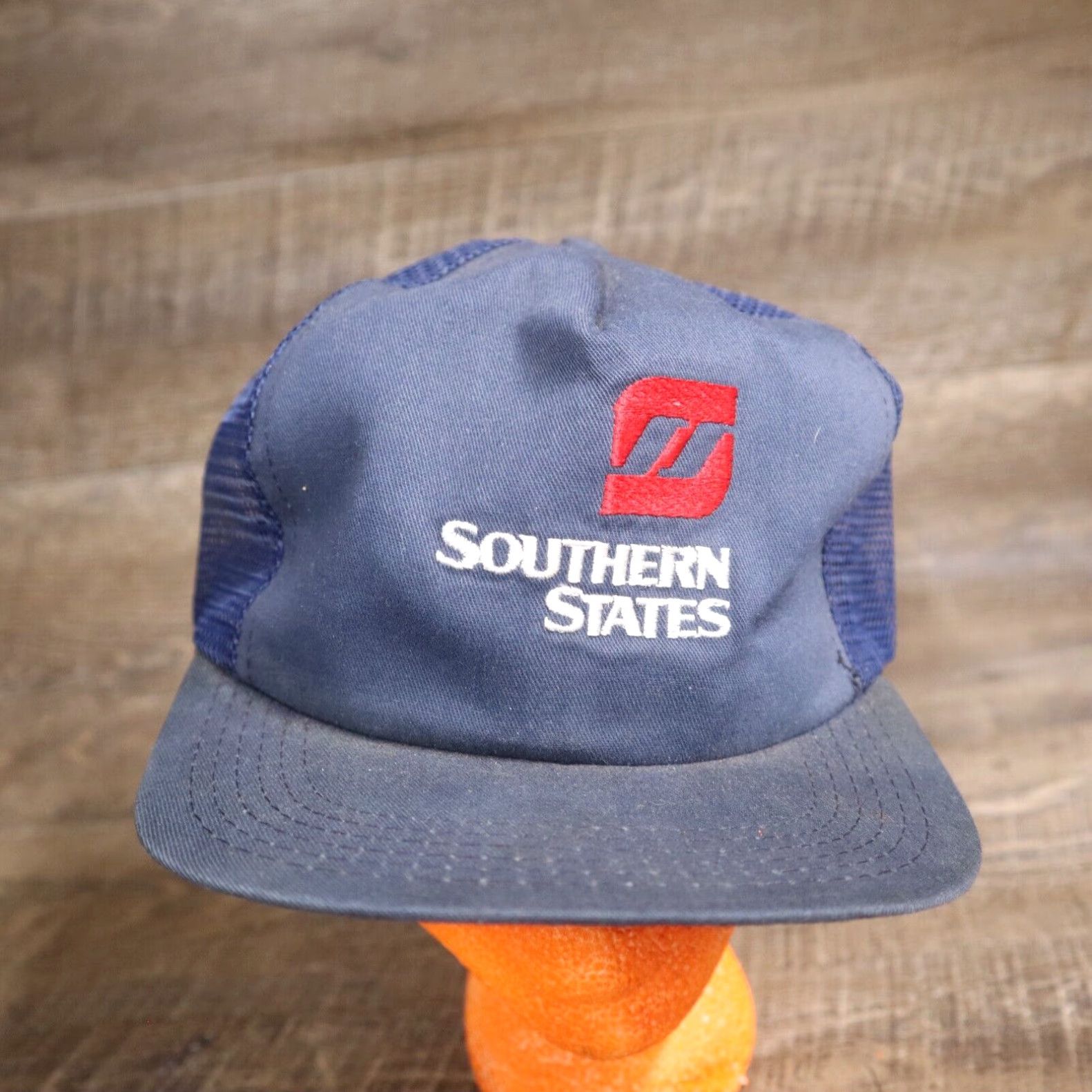 Vintage Authentic American Classic Blue Mesh Adjustable Snap Back Cap ...