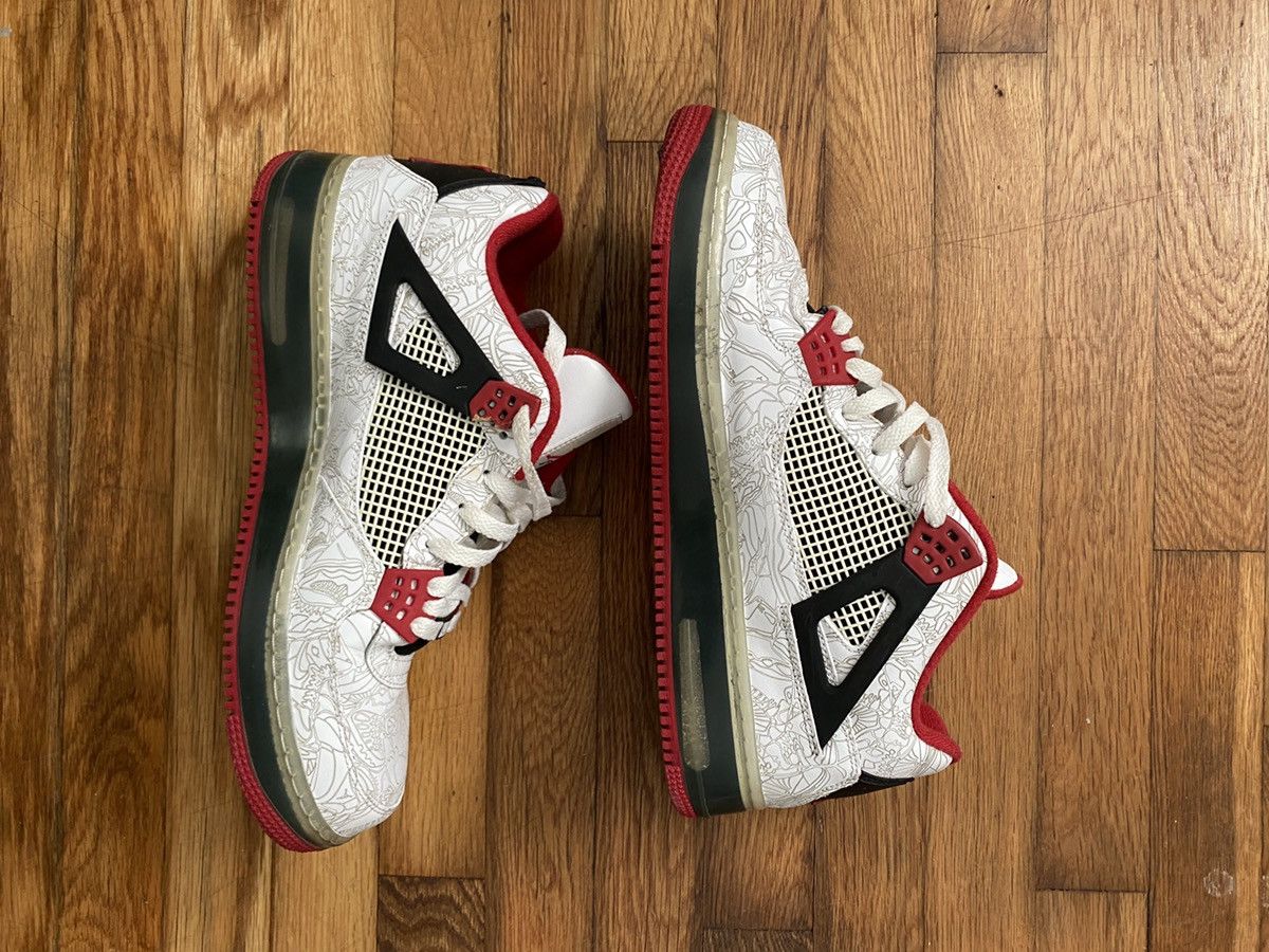 Jordan Brand × Nike Jordan 4 fusion laser fire red | Grailed